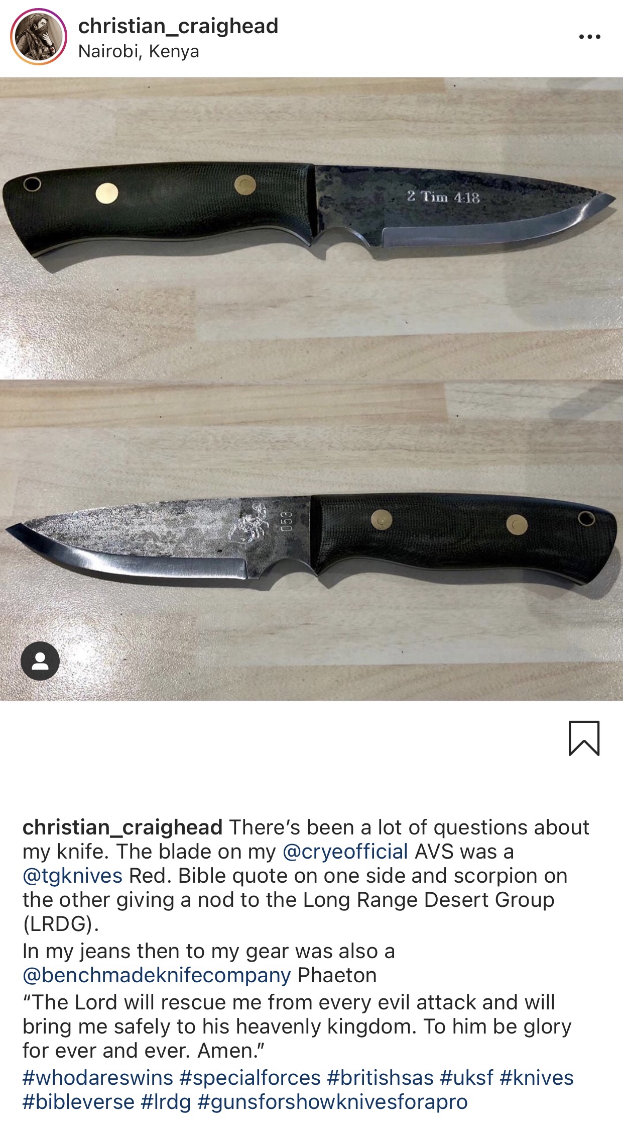 In The Wild: UKSF SAS Loadout – Christian Craighead / Obi Wan Nairobi ...