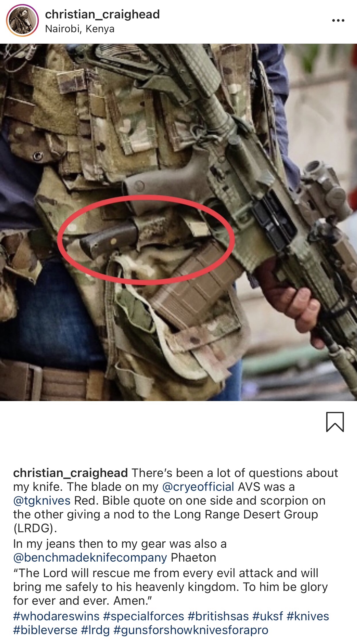 In The Wild: UKSF SAS Loadout – Christian Craighead / Obi Wan Nairobi ...